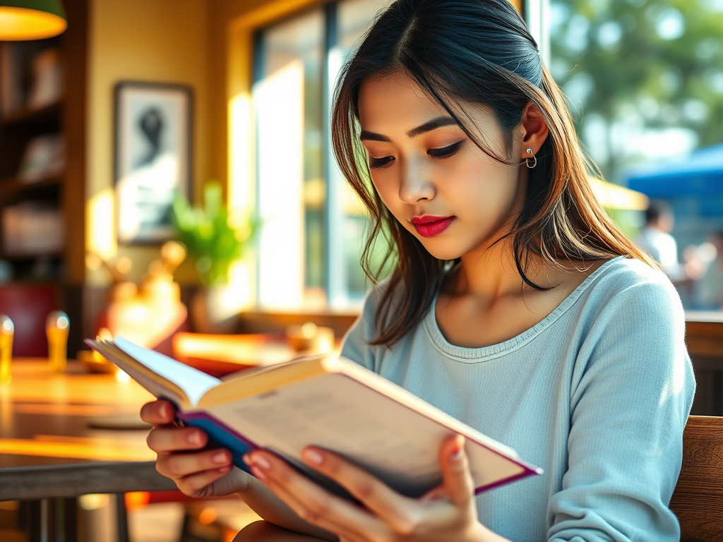 a-young-asian-woman-reading-her-bible-over-lunch – Intentional Faith